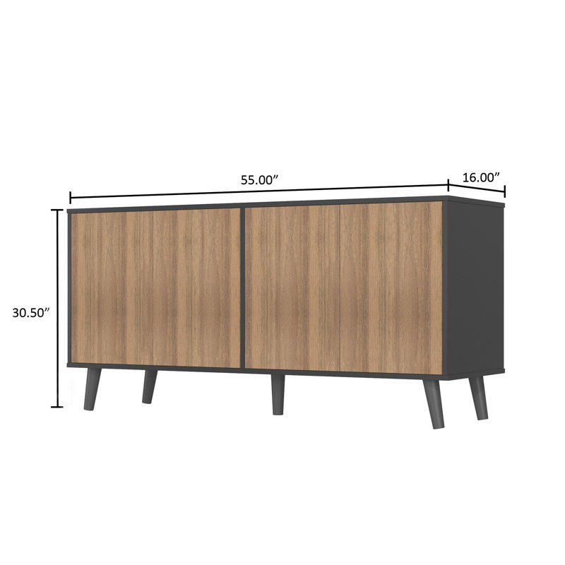Ebern Designs Tremolo Sideboard Buffet Cabinet 55" New And Improved & Reviews | Wayfair
